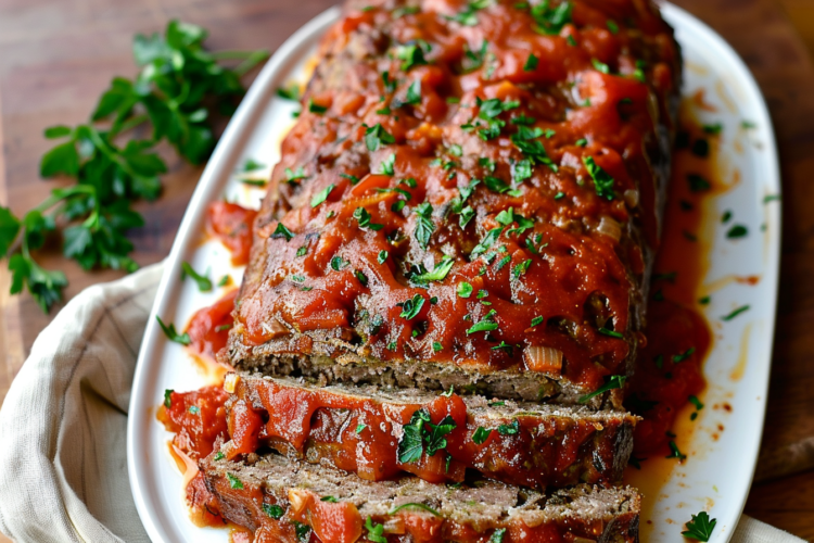 Easy Italian Meatloaf Recipe - CrunchChef